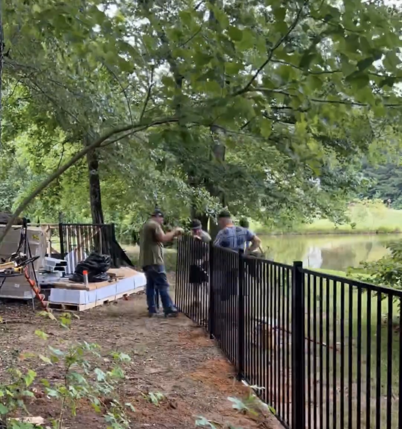 New Perimeter Fence = Peace of mind! Living On One Percent
